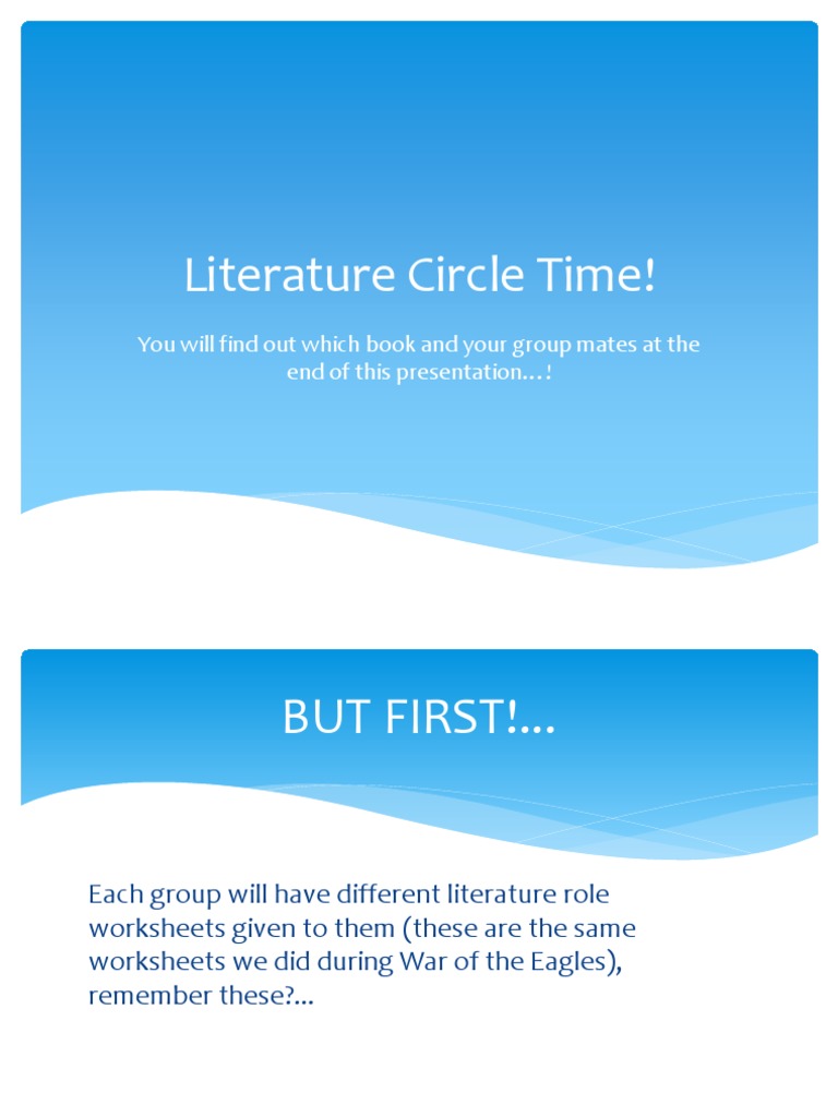 Litcircleintro | PDF
