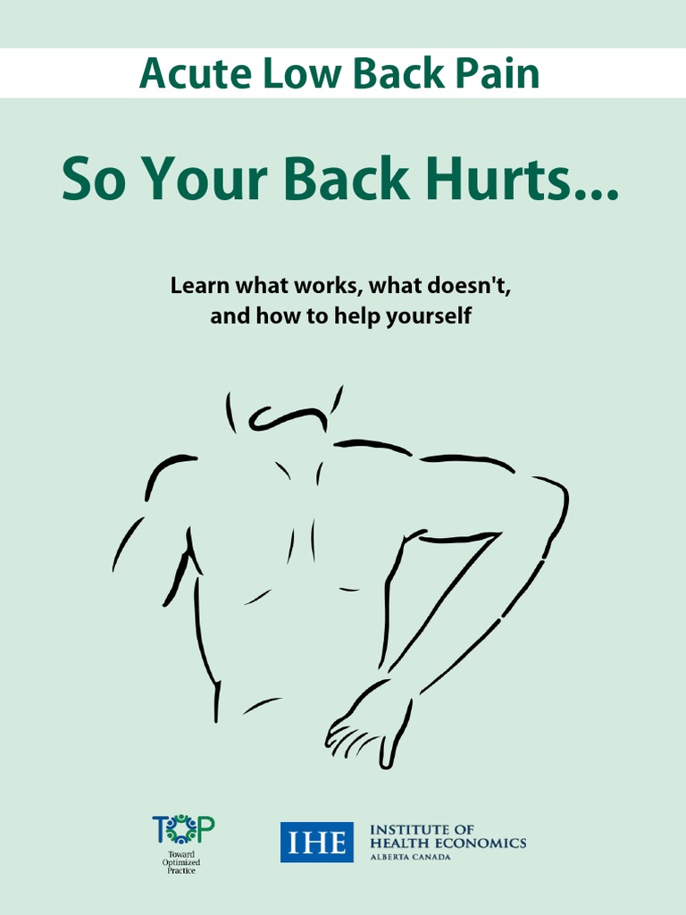 Acute Low Back Pain Brochure | PDF | Low Back Pain | Back Pain