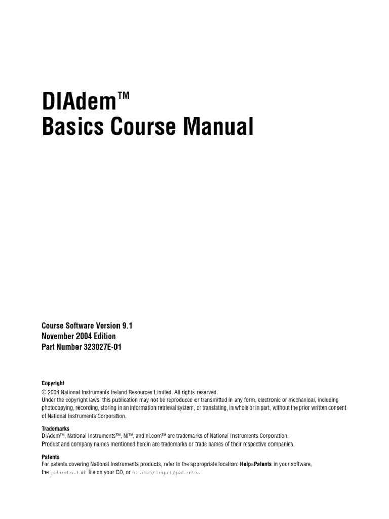 Diadem Basics | PDF | Computer File | Button (Computing)