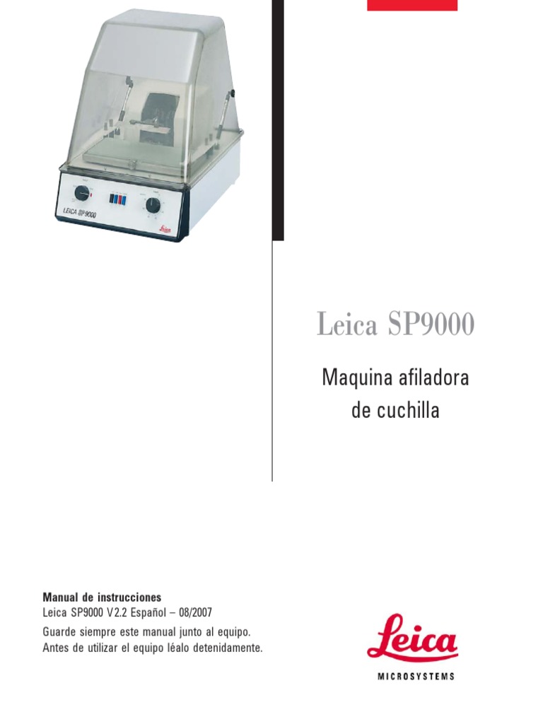 Leica SP9000 - Manual - 2v2 - ES PDF | PDF | Tornillo | Reloj