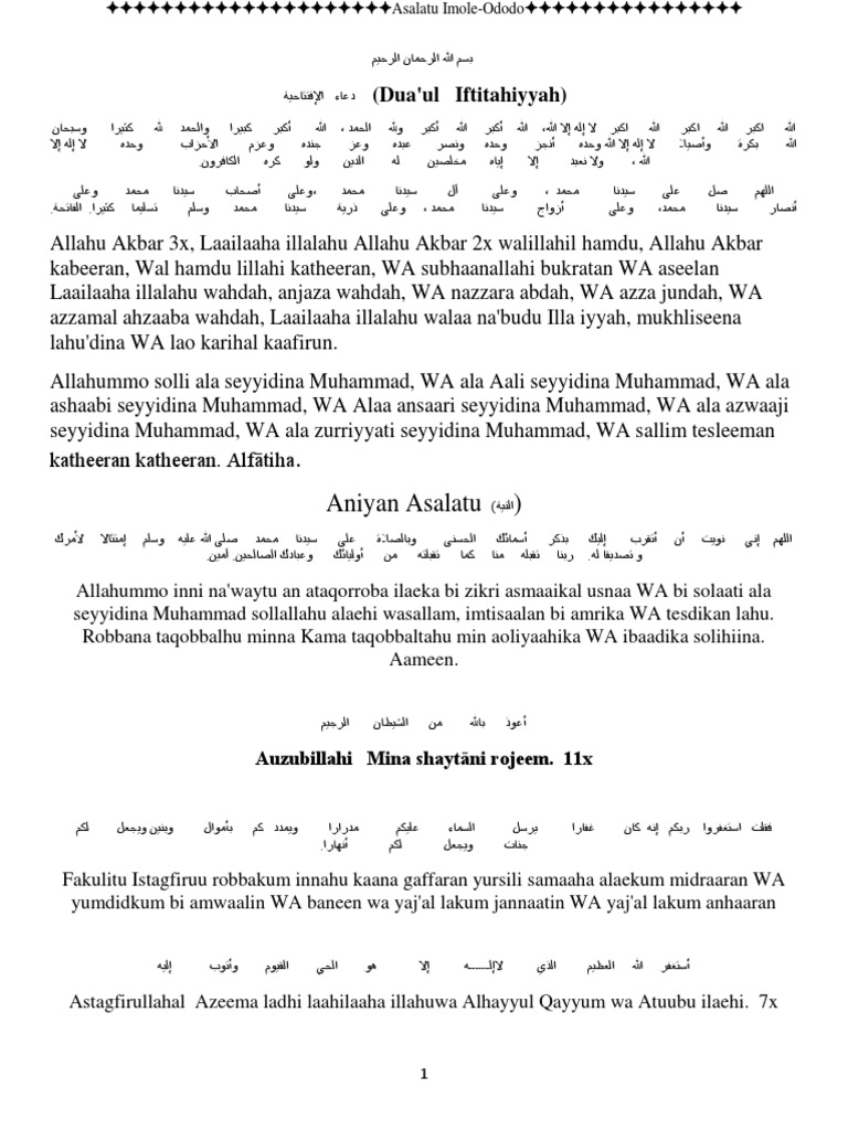 Asalatu | PDF