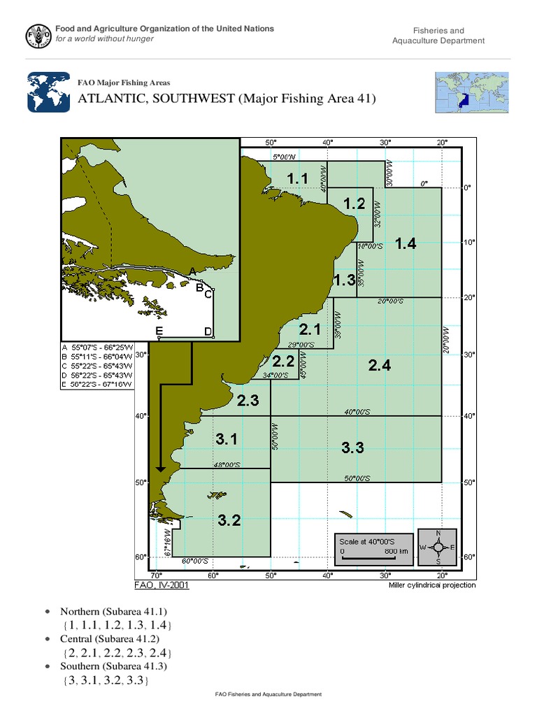 FAO Fisheries & Aquaculture - FAO Major Fishing Areas - ATLANTIC ...