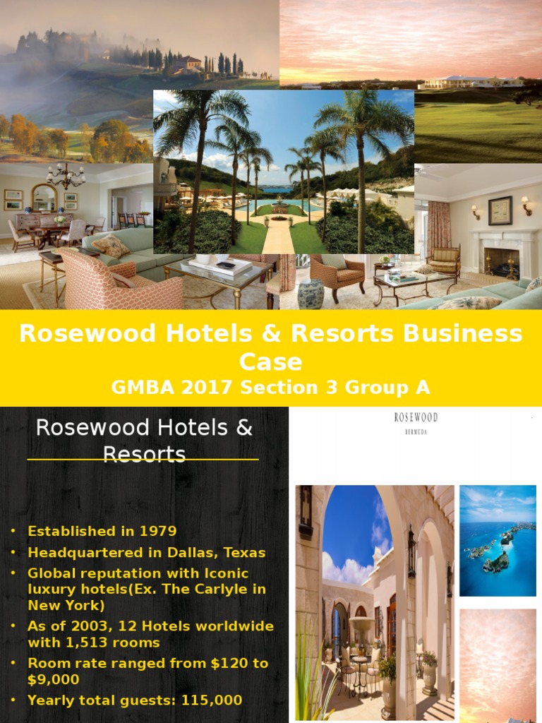 Rosewood Presentation Updated By Ryan Pdf Net Present Value Brand