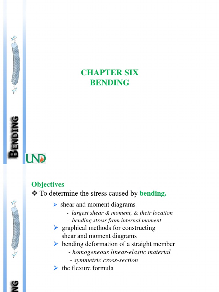 Chapter 6-Bending Annotated | PDF | Bending | Stress (Mechanics)