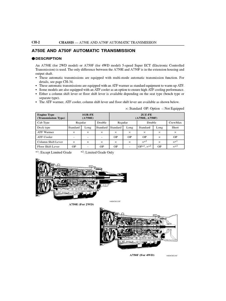 A750F.pdf | Automatic Transmission | Transmission (Mechanics)