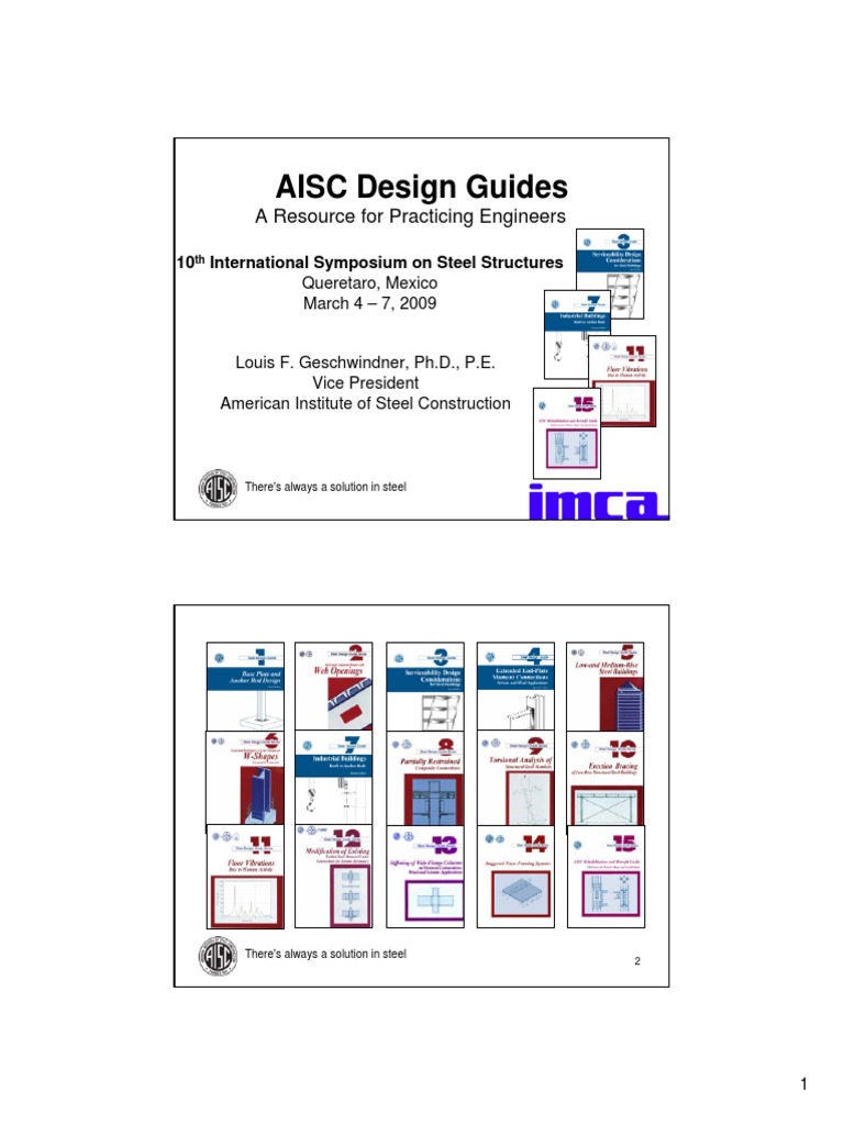 AISC Design Guides: A Resource For Practicing Engineers | PDF | Beam ...