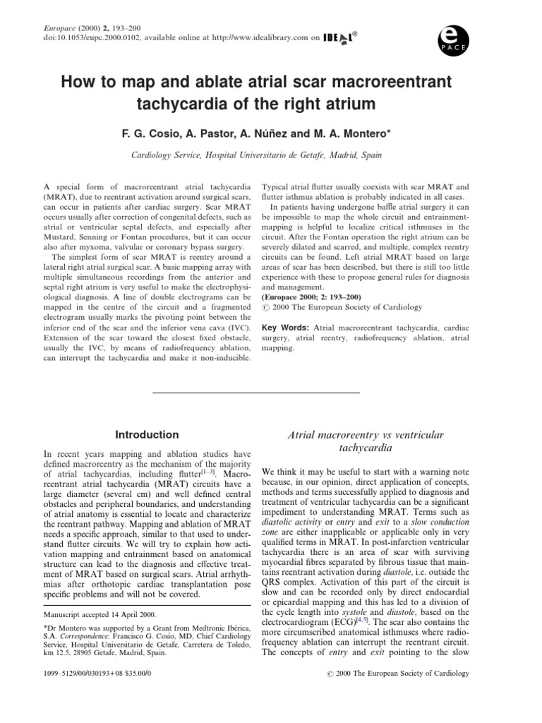 00 How To Map and Ablate Atrial Scar Macroreentrant Tachycardia of The ...