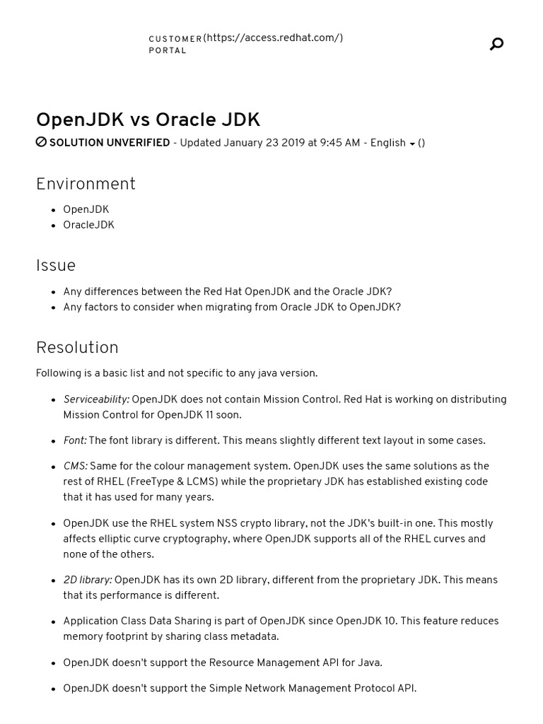 OpenJDK Vs Oracle JDK | PDF | Computer Engineering | Software Development