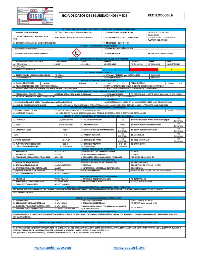 Hds Proteox-5066 B | PDF