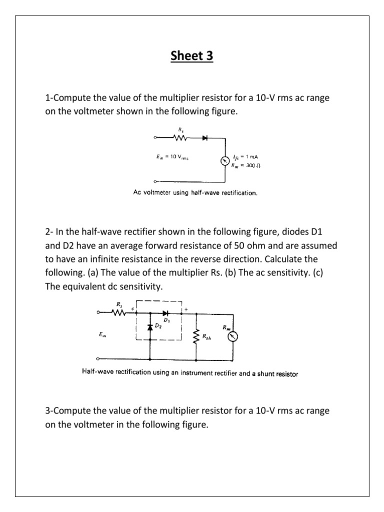 New Sheet | PDF | Electrical Resistance And Conductance | Alternating ...