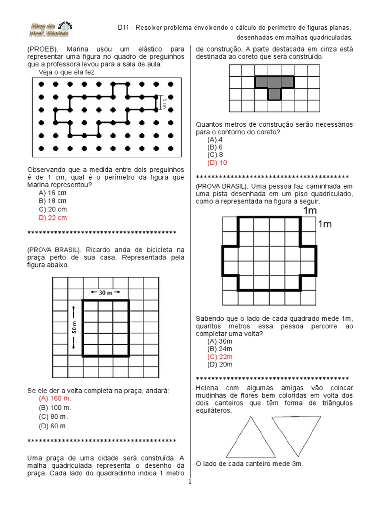 D3 (5º ANO - Mat.) - Blog Do Prof. Warles