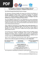 Sample of Multigrade Class Program | PDF | Learning