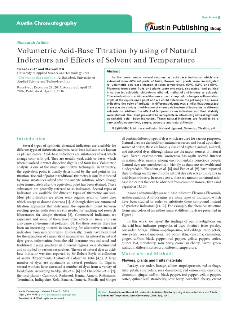 Fulltext Chromatography v3 Id1041 | PDF | Titration | Chemistry