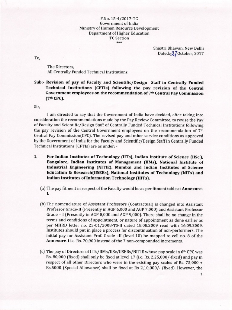 7th CPC Order CFTIs PDF | PDF