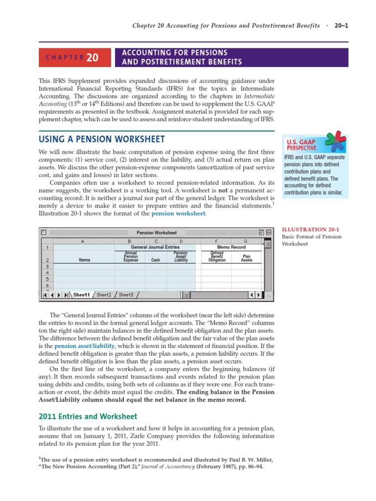 IFRS Pension Accounting Overview | PDF | Debits And Credits | Defined ...