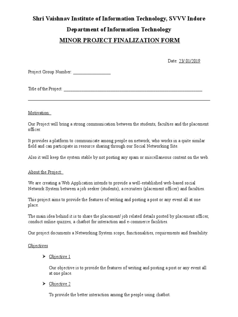 Minor Project List | PDF | E Commerce | Social Networking Service