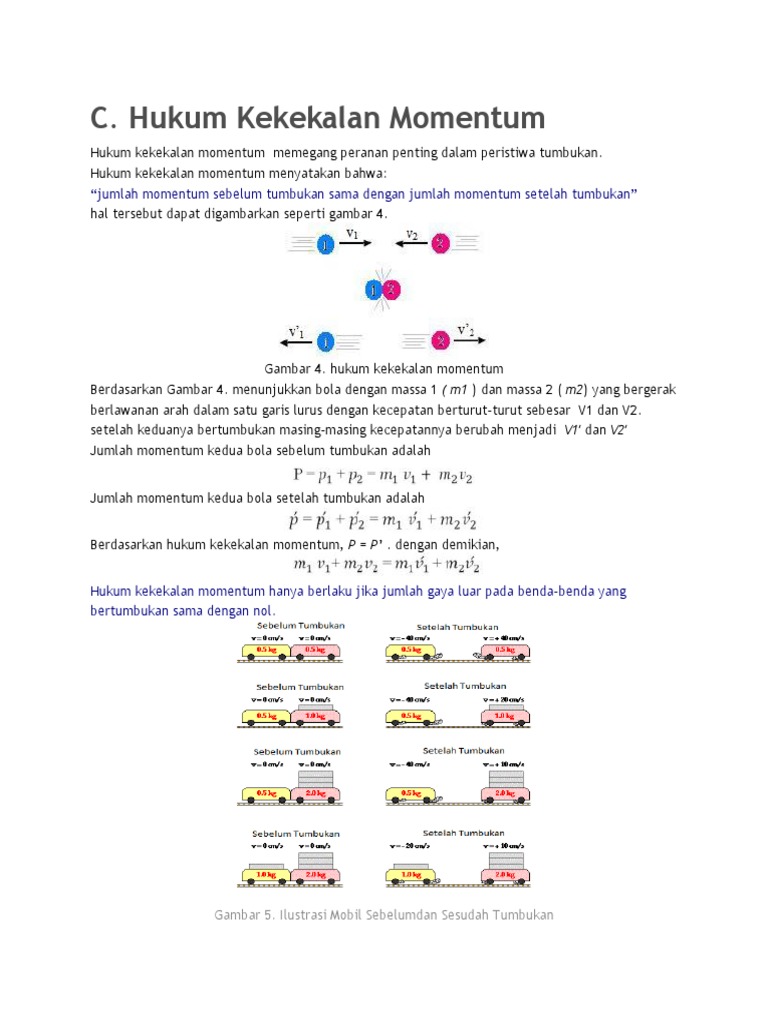 Momentum Dan Tumbukan | PDF