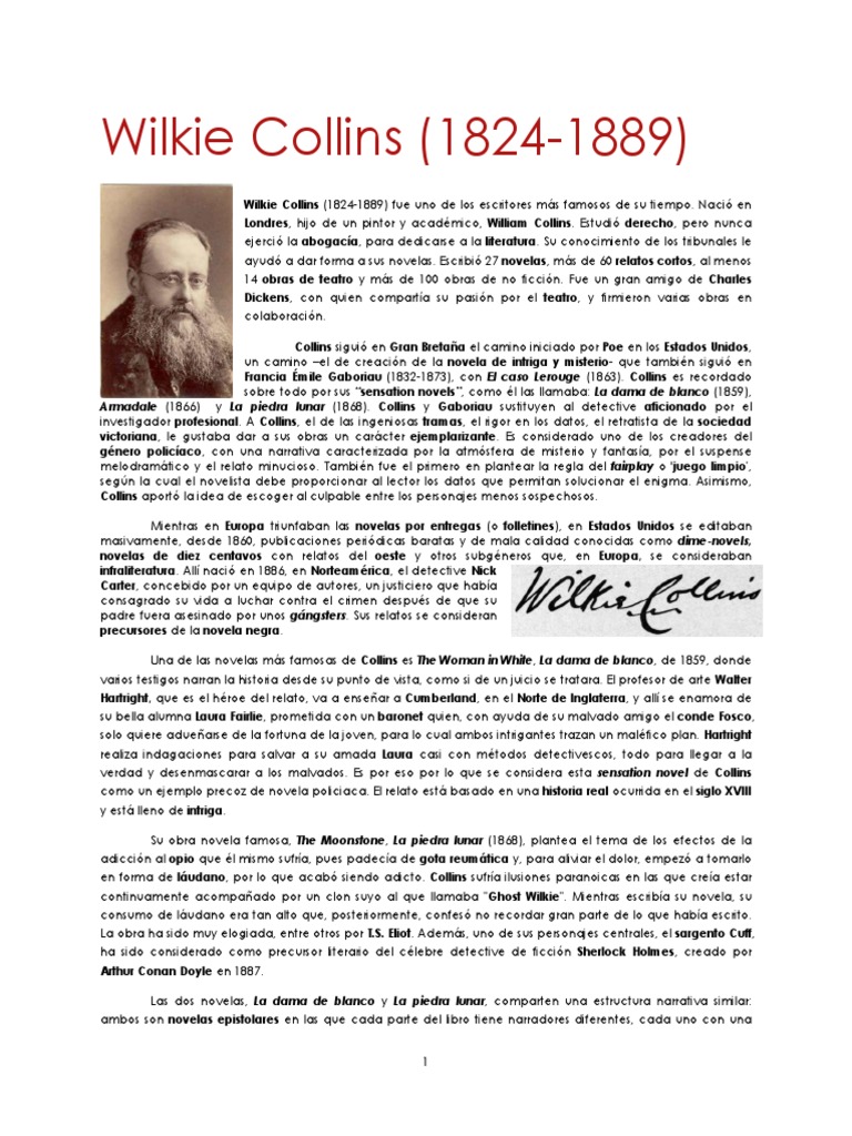 Wilkie Collins-1824-1889 PDF | PDF | Wilkie Collins