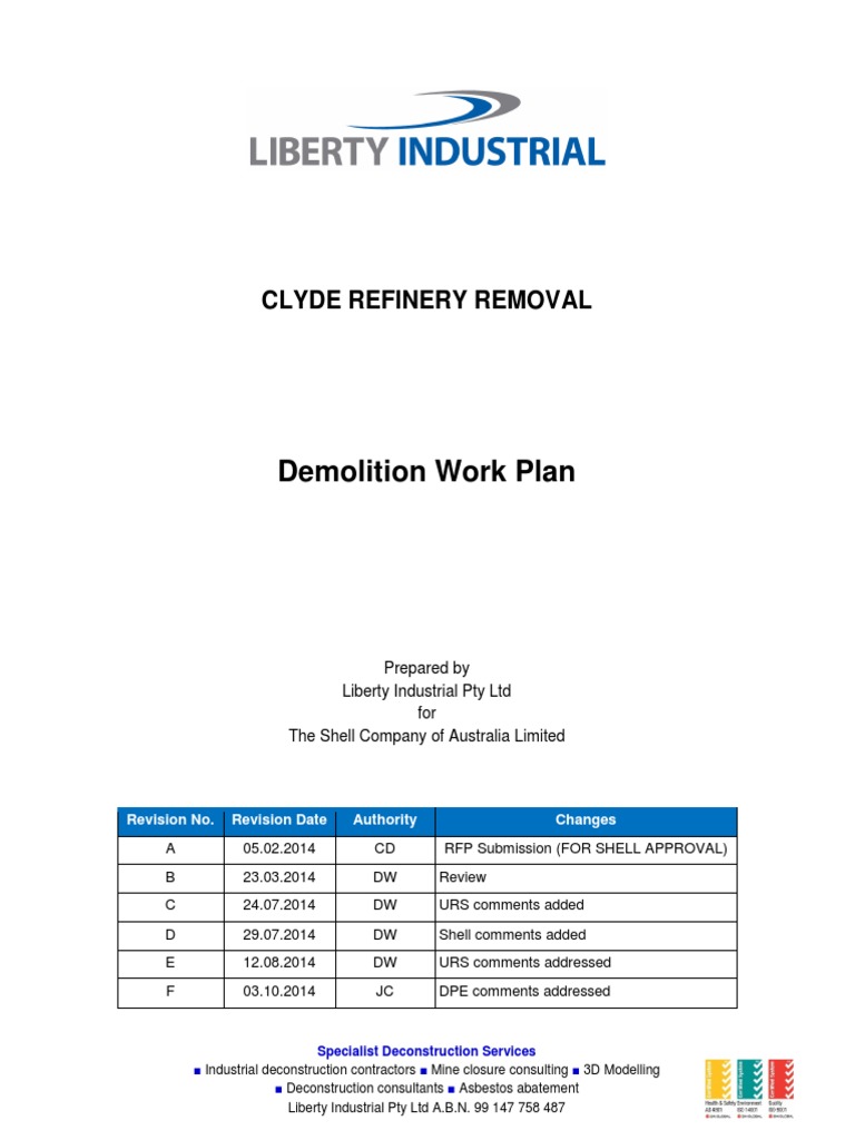 0 - 91181 - 16may2016132513 - Demoliton Work Plan | PDF | Demolition ...