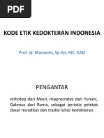 Kode Etik Kedokteran Indonesia - MKEK IDI | PDF