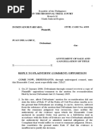 Motion To Declare Defendant in Default | PDF