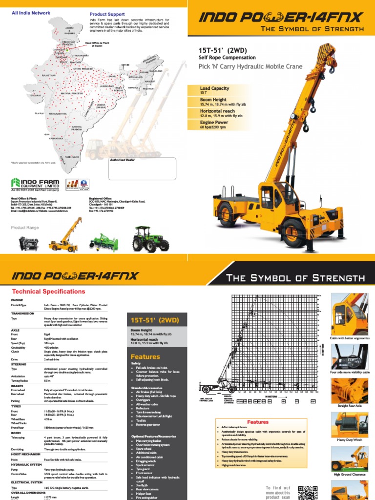 Indo - Power - 14 FNX Pick and Carry Crane | PDF | Crane (Machine ...