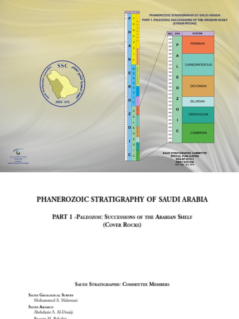 Paleozoic Stratigraphy of Saudi Arabia | PDF | Stratigraphy | Geology