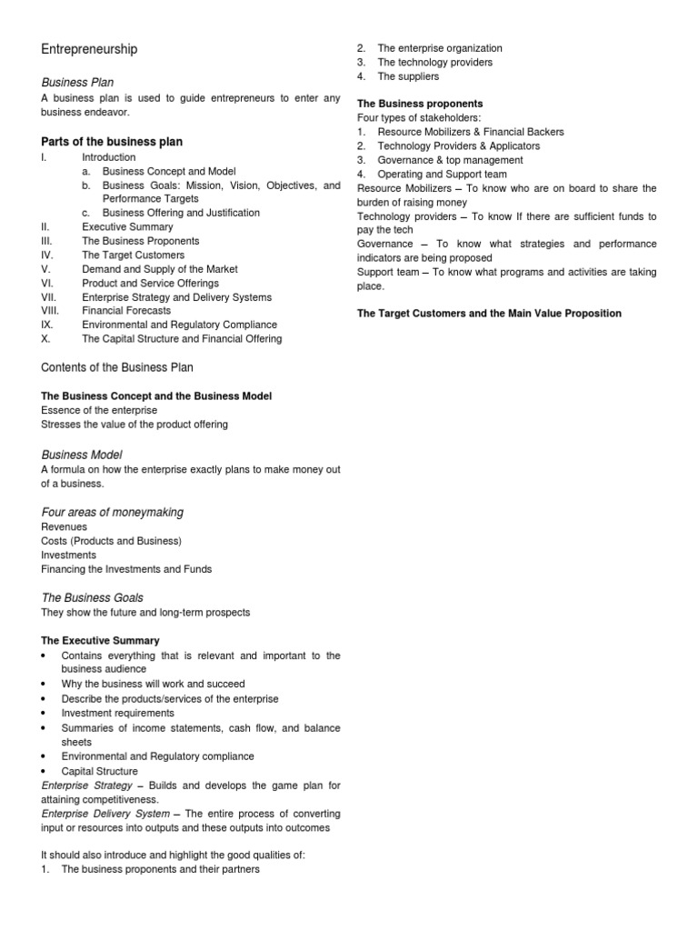 Entrepreneurship | PDF | Entrepreneurship | Business Plan
