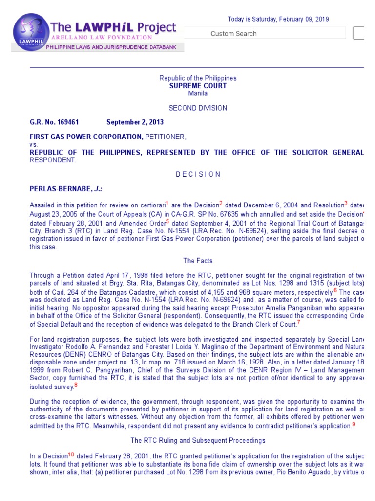 37 First Gas Power Corp. Vs Republic | PDF | Jurisdiction | Certiorari