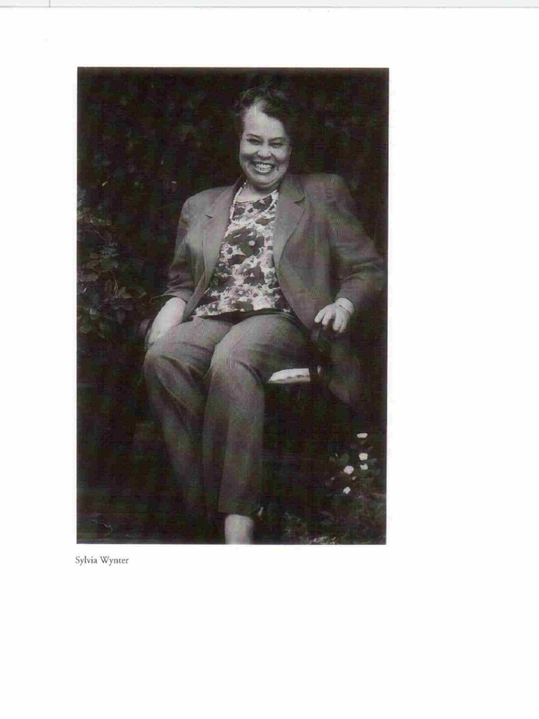 Sylvia Wynter Interview The Re-Enchantment of Humanism PDF | PDF