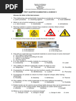 First Summative Test Science 5 QUARTER 1 - (Week 1 & 2) | PDF ...