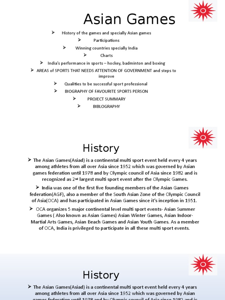 Asian Games | PDF | Olympic Games | International Sports Competitions