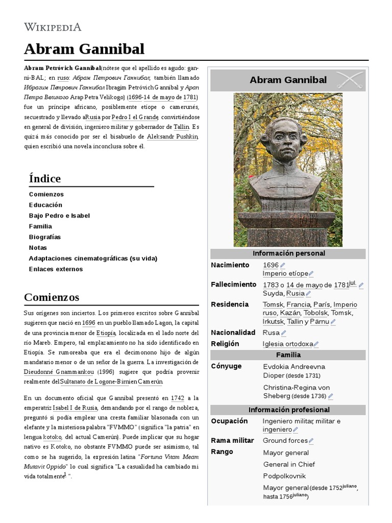 Abram Gannibal | PDF