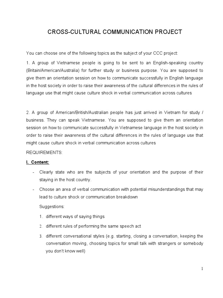 CCC Project Verbal K41 2010 | PDF | Conversation | Communication