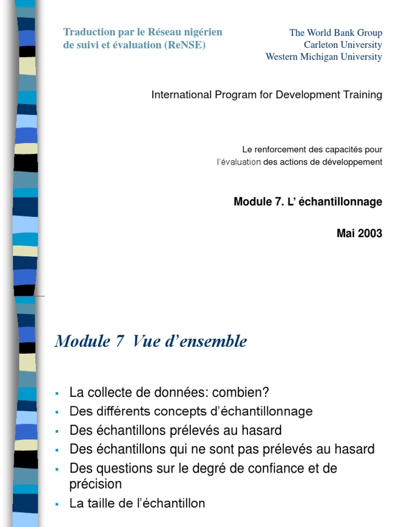 Module 07 | PDF | Échantillonnage (Statistiques) | Marge d'erreur