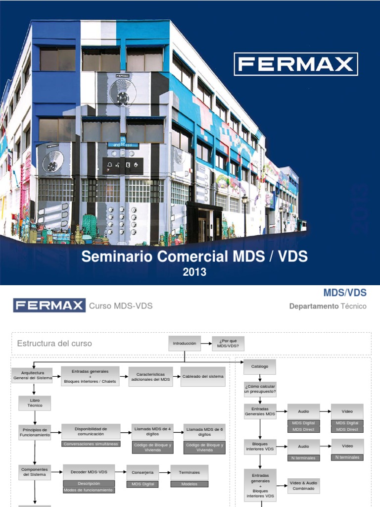 Fermax MDS Comercial ES | PDF | Cable coaxial | Ingenieria Eléctrica