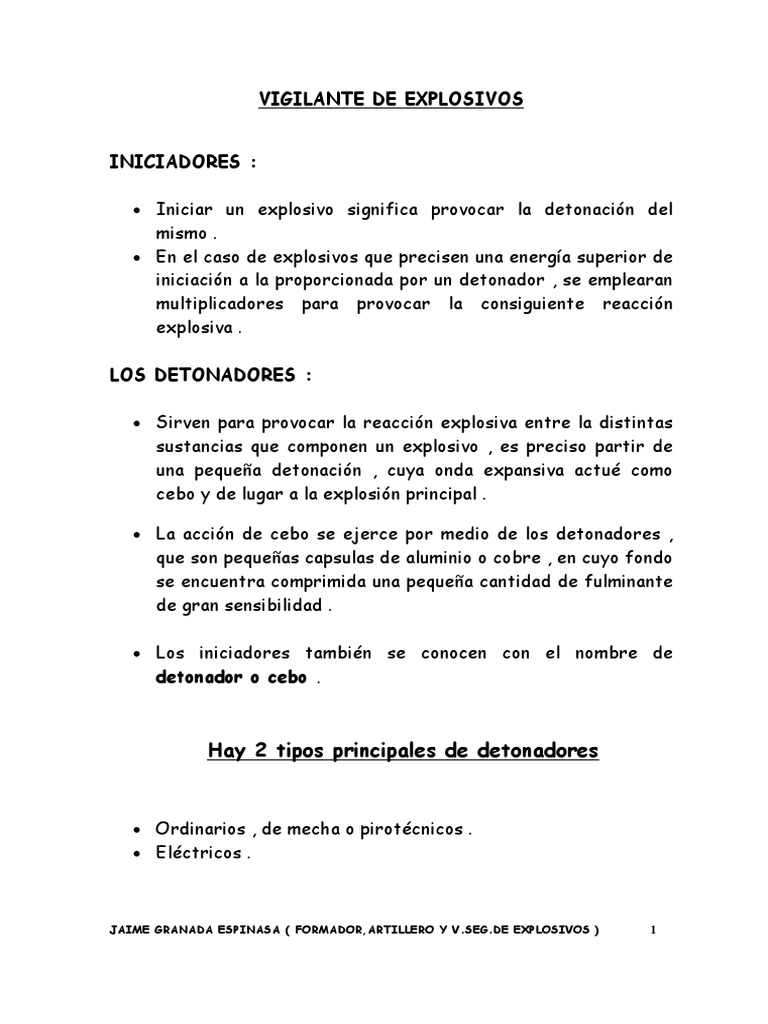 Explosivos Parte Tecnica PDF | PDF | Aluminio | Química