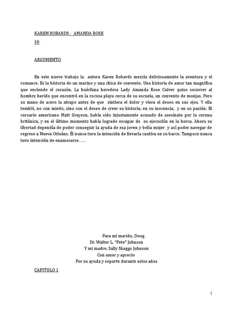 Karen Robards, Amanda Rose (Traducido) | PDF | Mao Zedong | Pelo