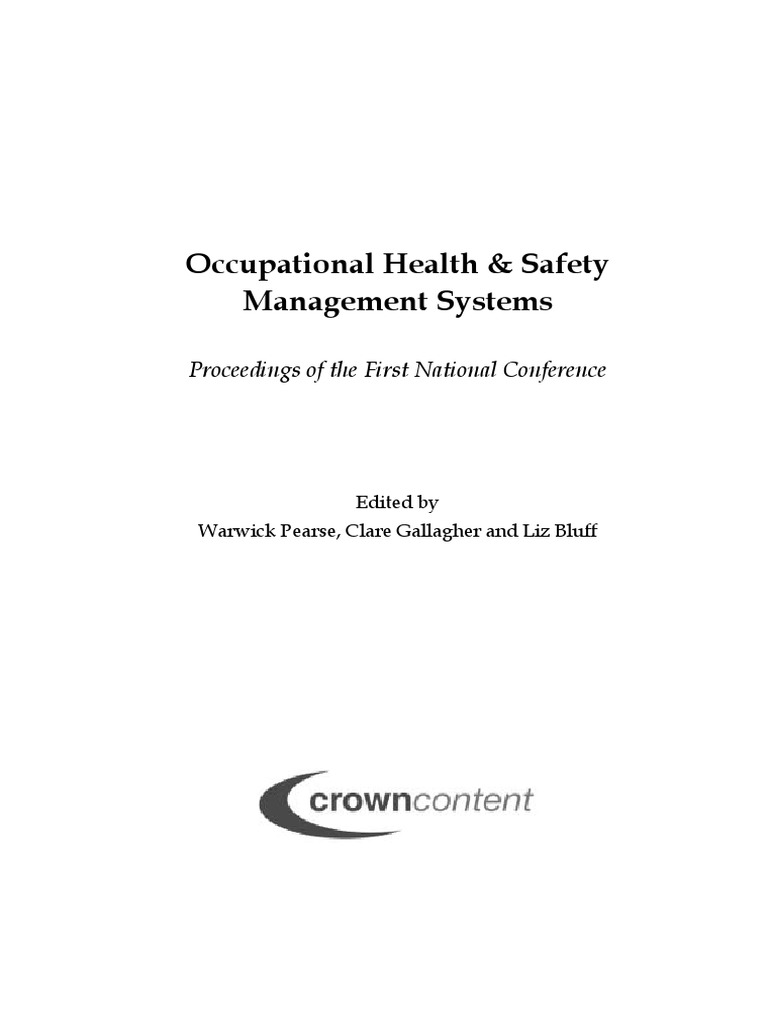 Occupational Health and Safety Managemen | PDF | Risk | Hazards