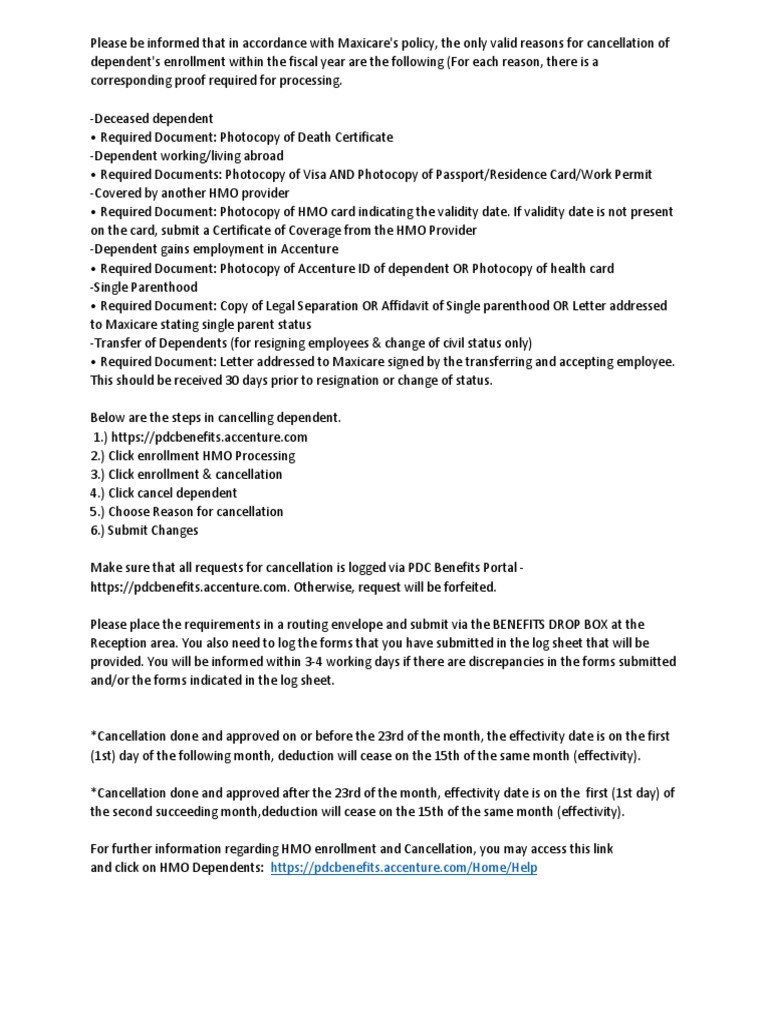 Hmo Czncellation | PDF | Government And Personhood | Official Documents