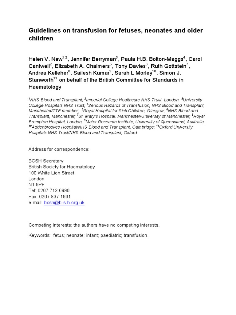 2016 Neonates Final v2 | PDF | Blood Transfusion | Preterm Birth
