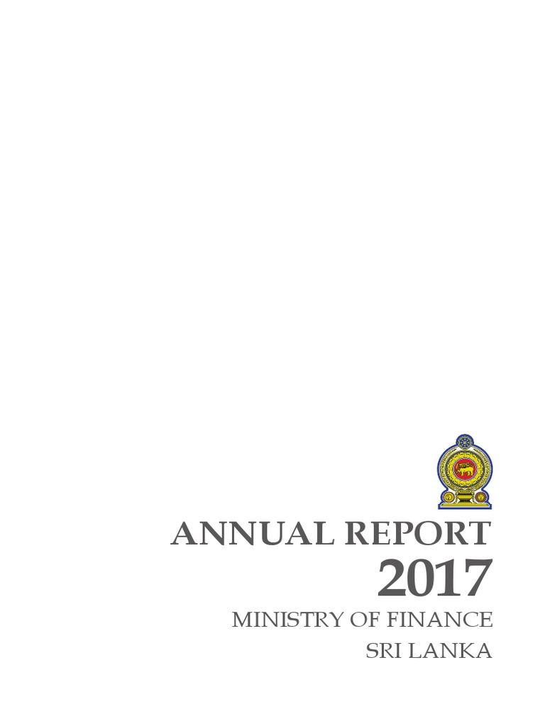 Ministry of Finance - Sri Lanka - Annual Report - 2017 | PDF | Gross ...
