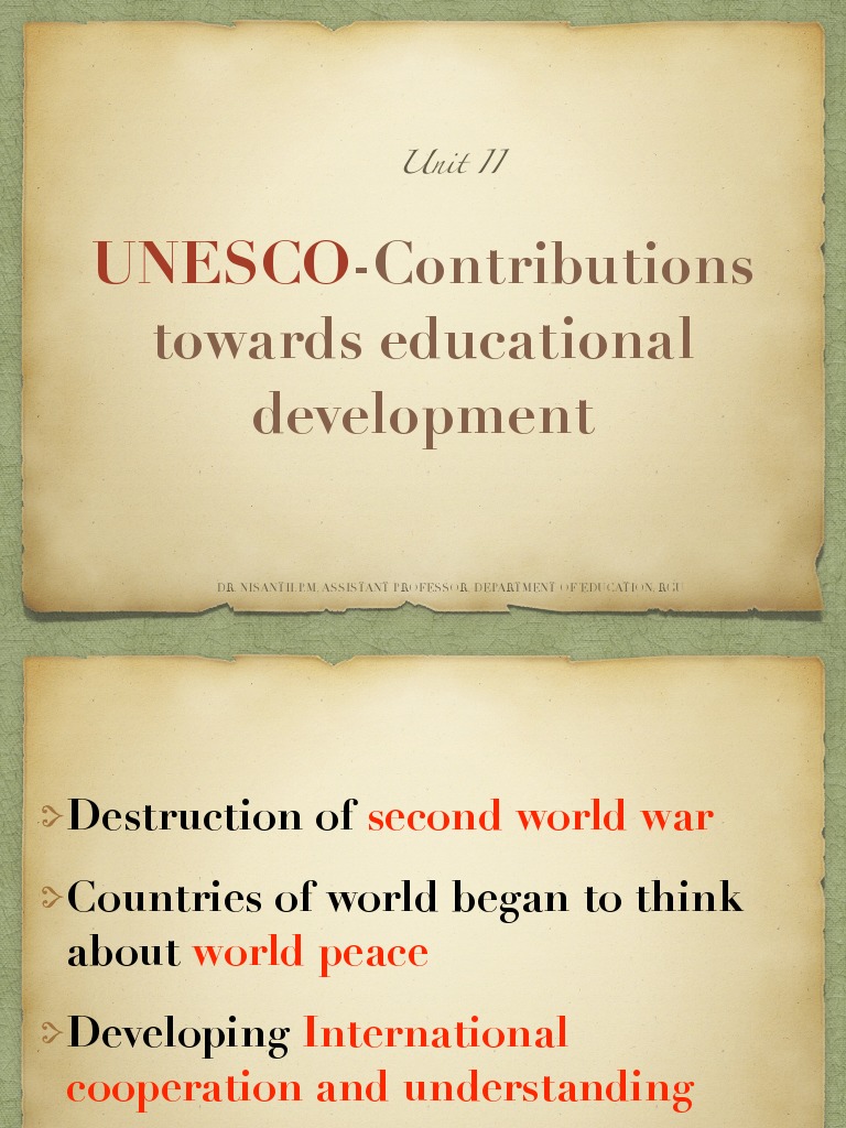 UNESCO and Comparative Education | PDF | Unesco | United Nations
