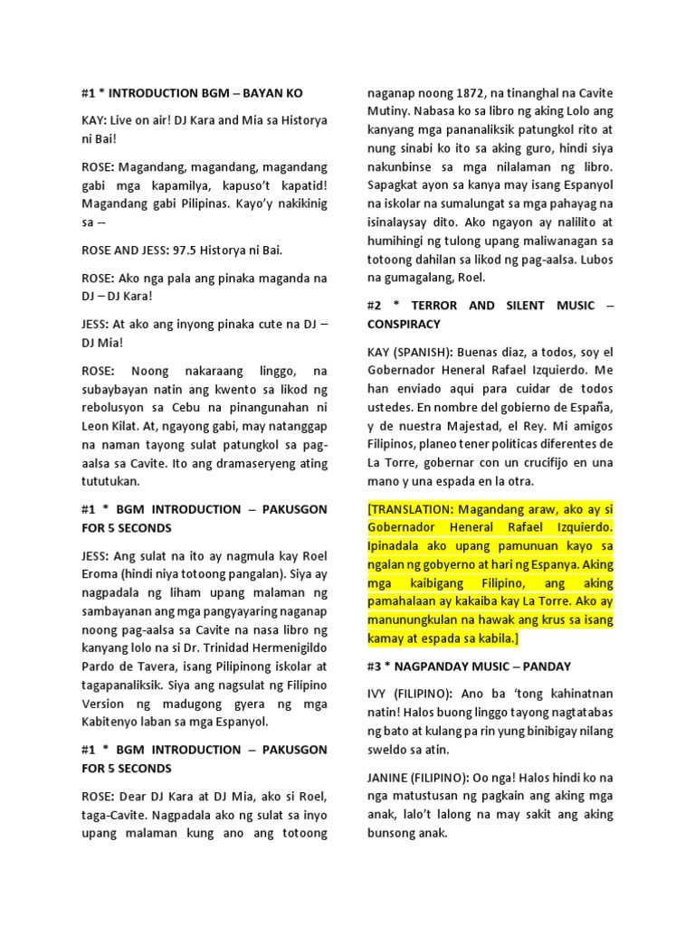 Cavite Mutiny Wout Rose and Synthesis 1 | PDF