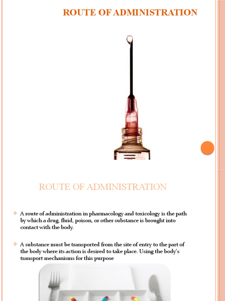 Routes of Adminstration-22 | PDF | Injection (Medicine) | Health Sciences