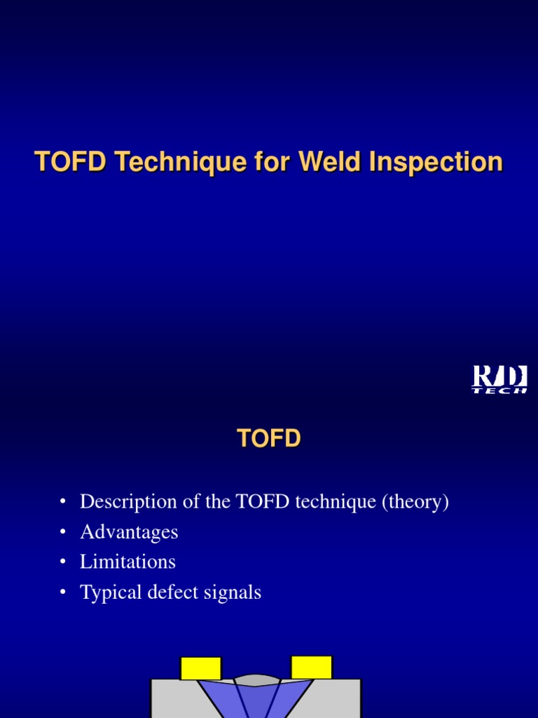 TOFD Technique For Weld Inspection | PDF | Diffraction | Waves
