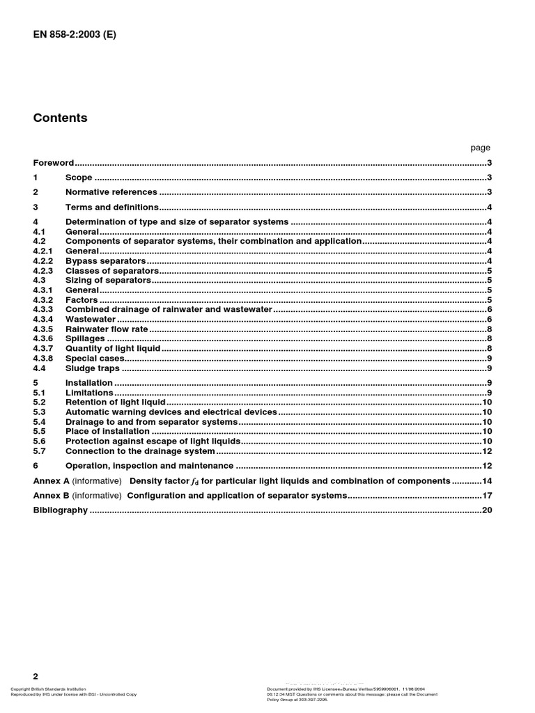 BS en 858-2-2003 Separator Systems For Light Liquids (3) 4 | PDF | Nature