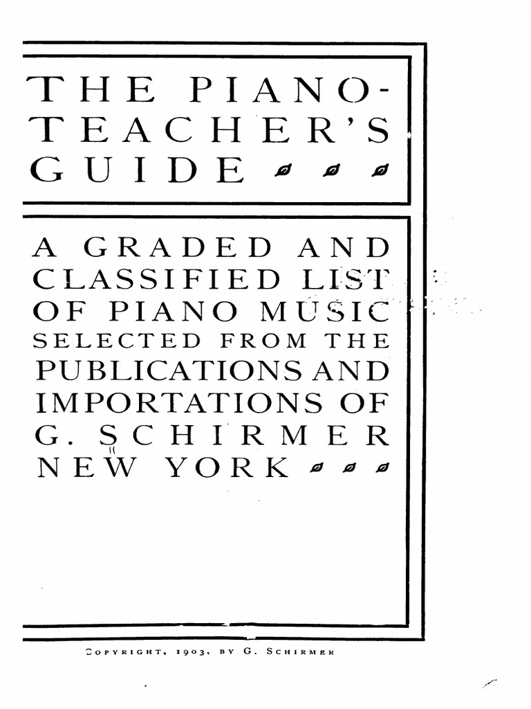Piano Teachers Guide PDF | PDF | Piano | Frédéric Chopin