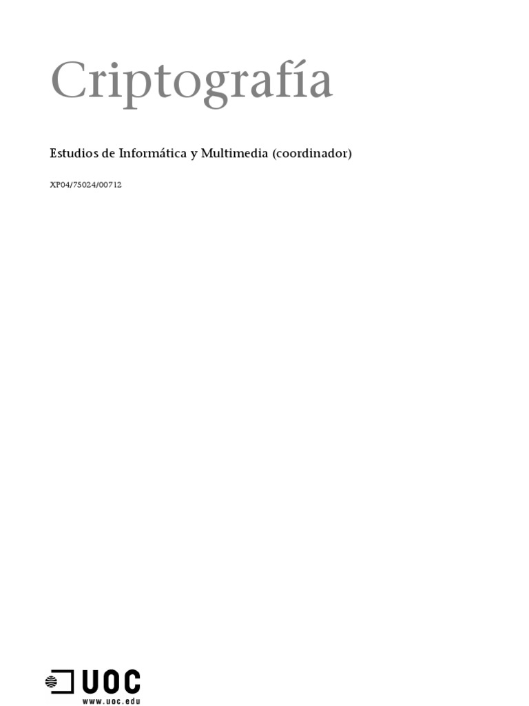 Modulo 1 | PDF | Criptoanálisis | Criptografía