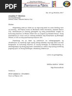 Resignation Letter - Tagalog | PDF